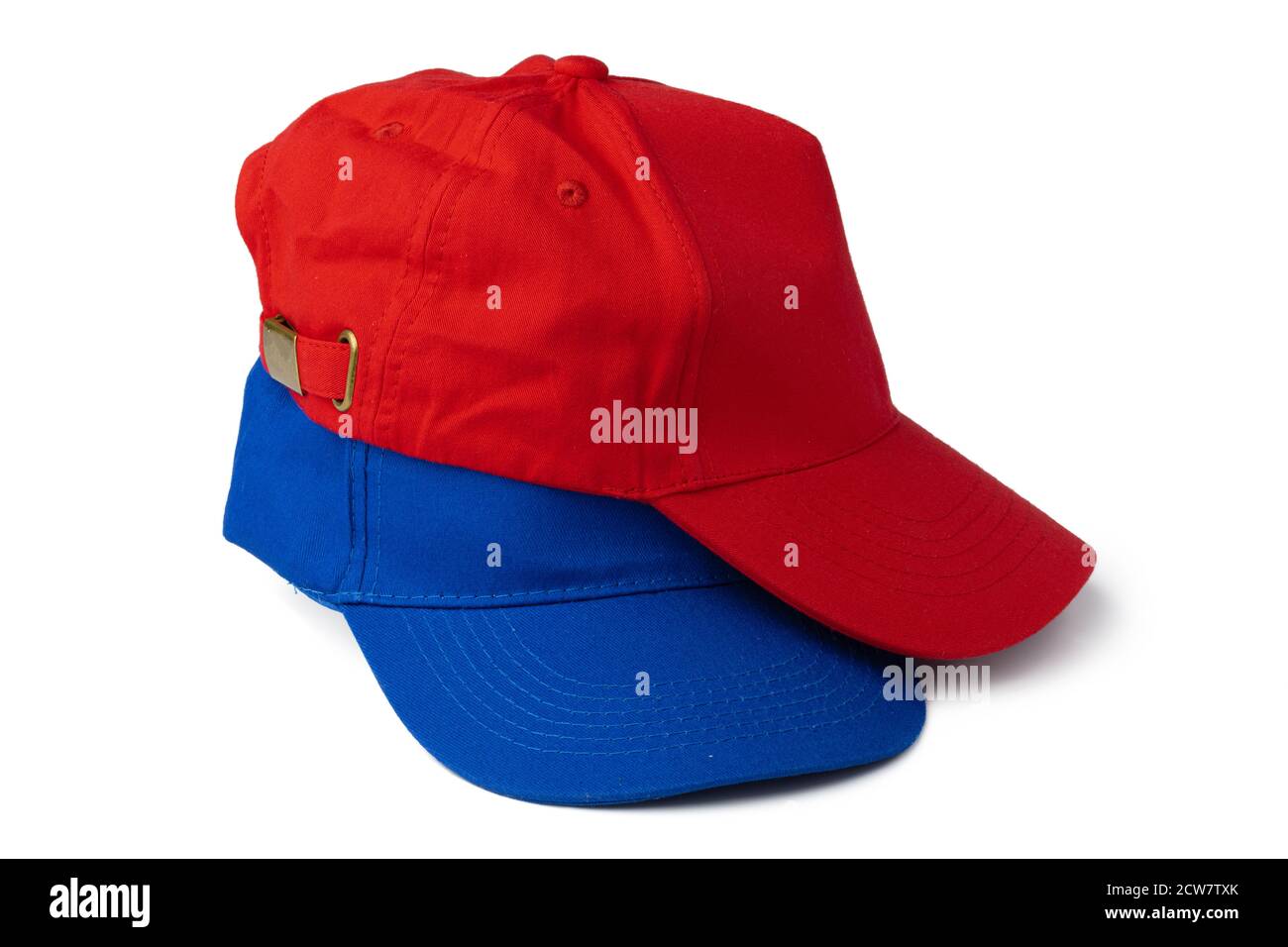 Stack of baseball caps isolated on white background Stock Photo - Alamy
