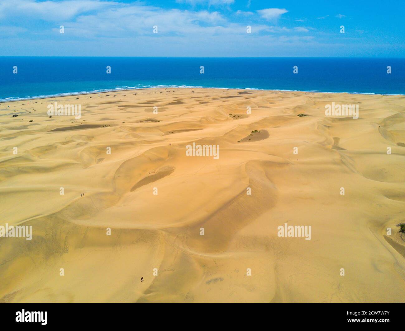 Aerial view of the beautiful desert by the Atlantic ocean Stock Photo ...