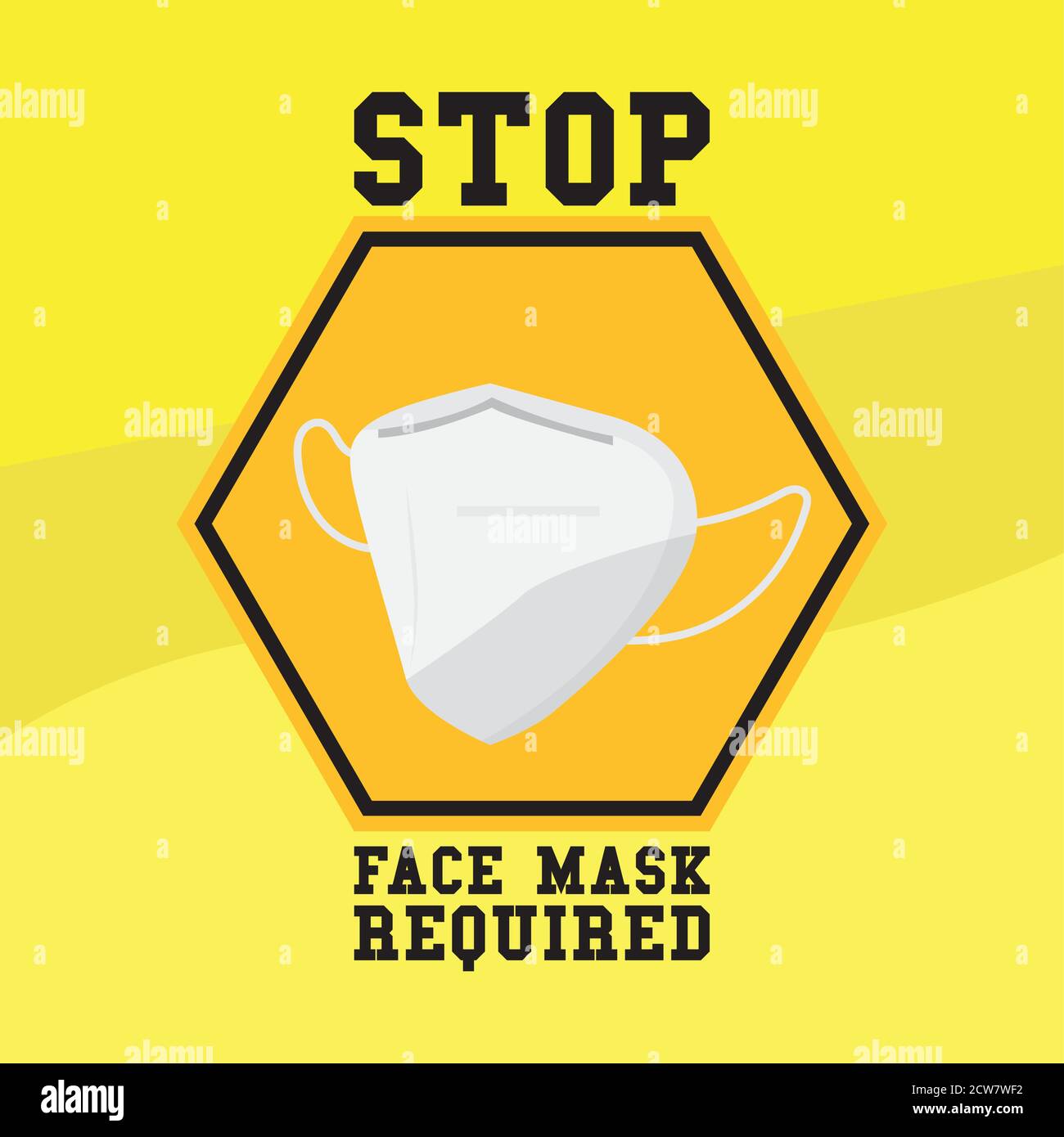 Face mask required poster. Covid-19 prevention - Vector Stock Vector ...