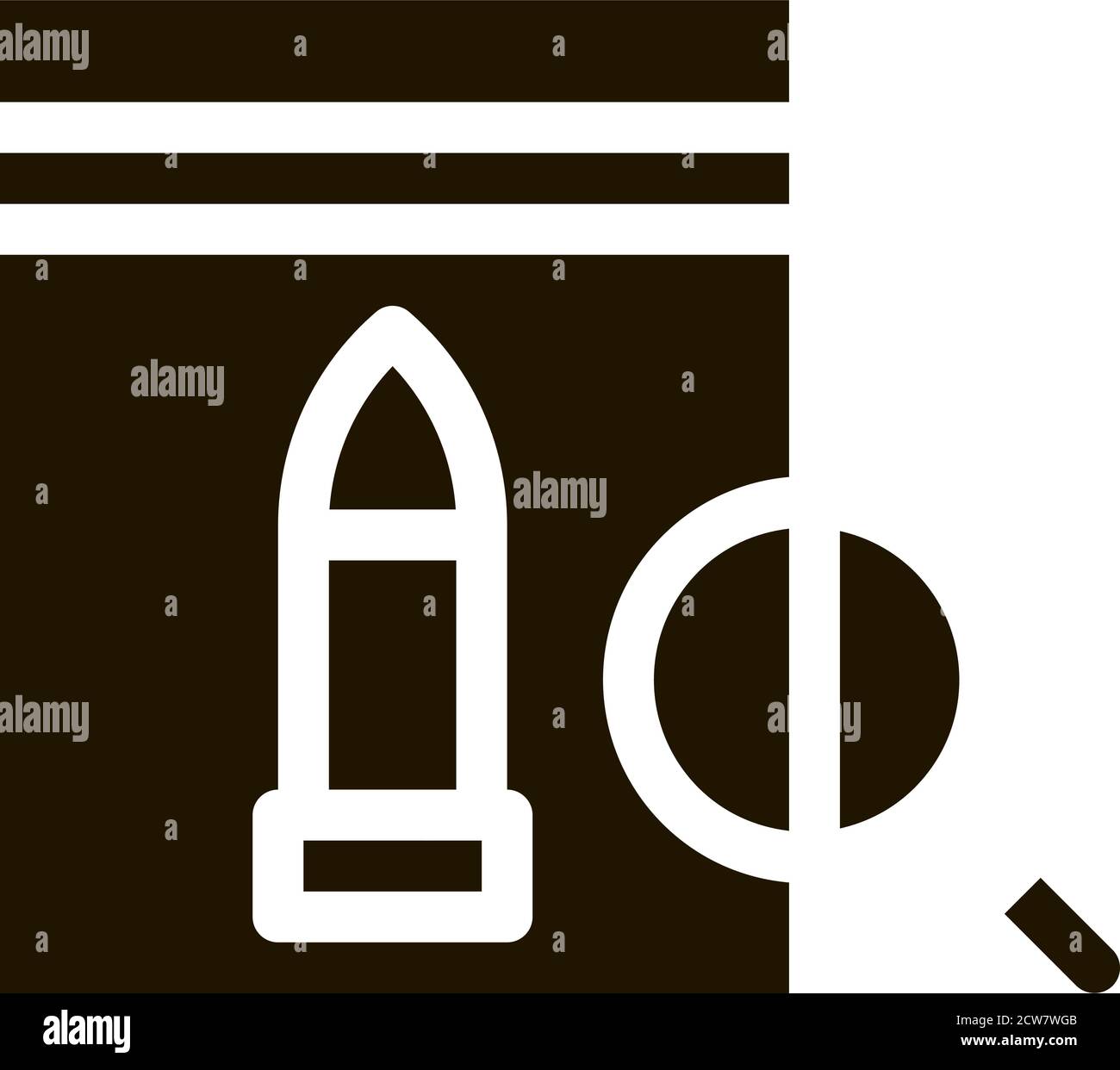 Bullet Evidence Poly Bag Icon Illustration Stock Vector Image & Art - Alamy