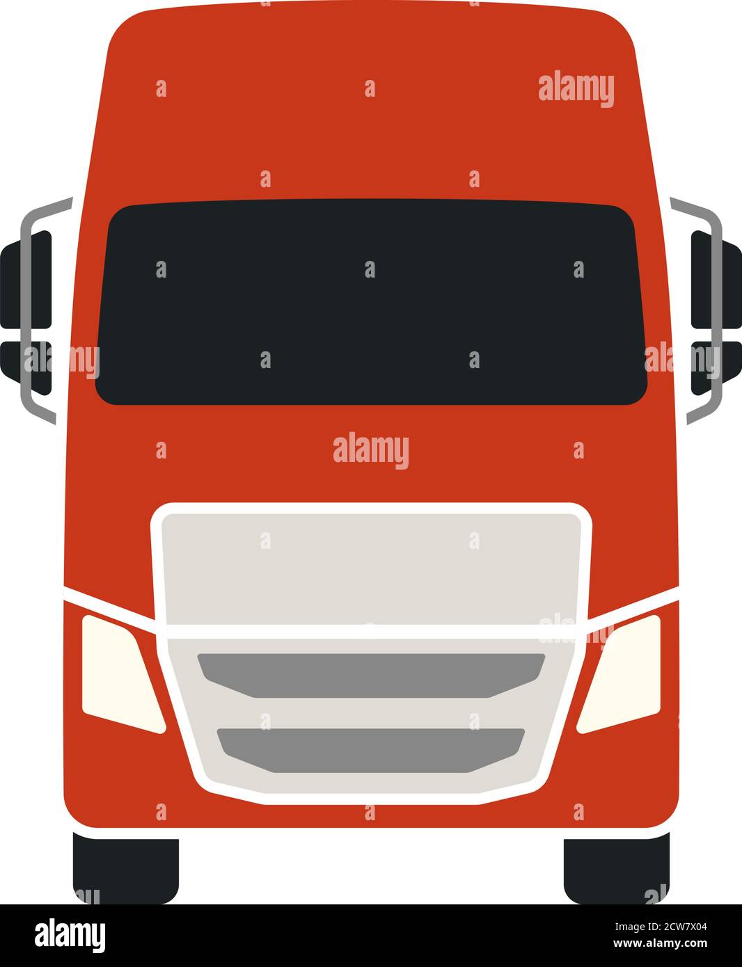 Truck Icon. Flat Color Design. Vector Illustration Stock Vector Image ...