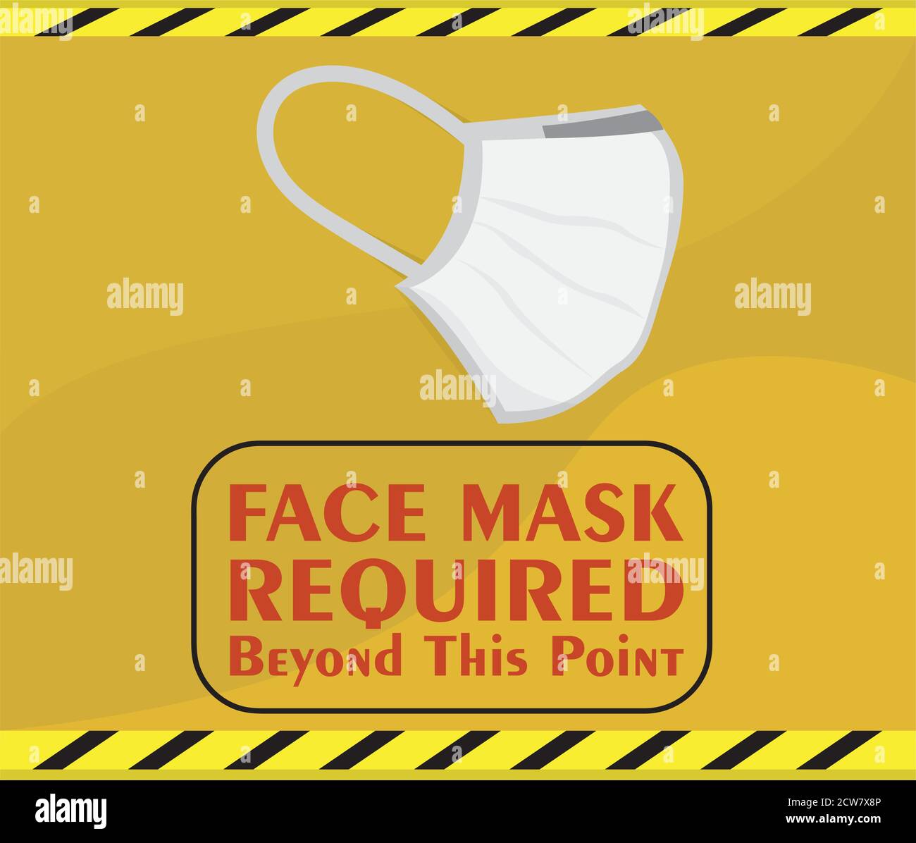 Face mask required poster. Covid-19 prevention - Vector Stock Vector ...
