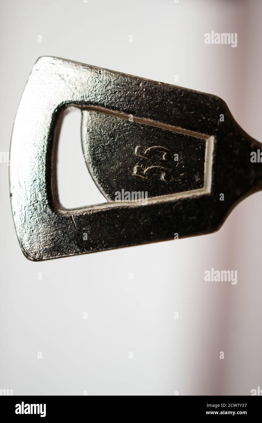 Metal door key close up Stock Photo - Alamy