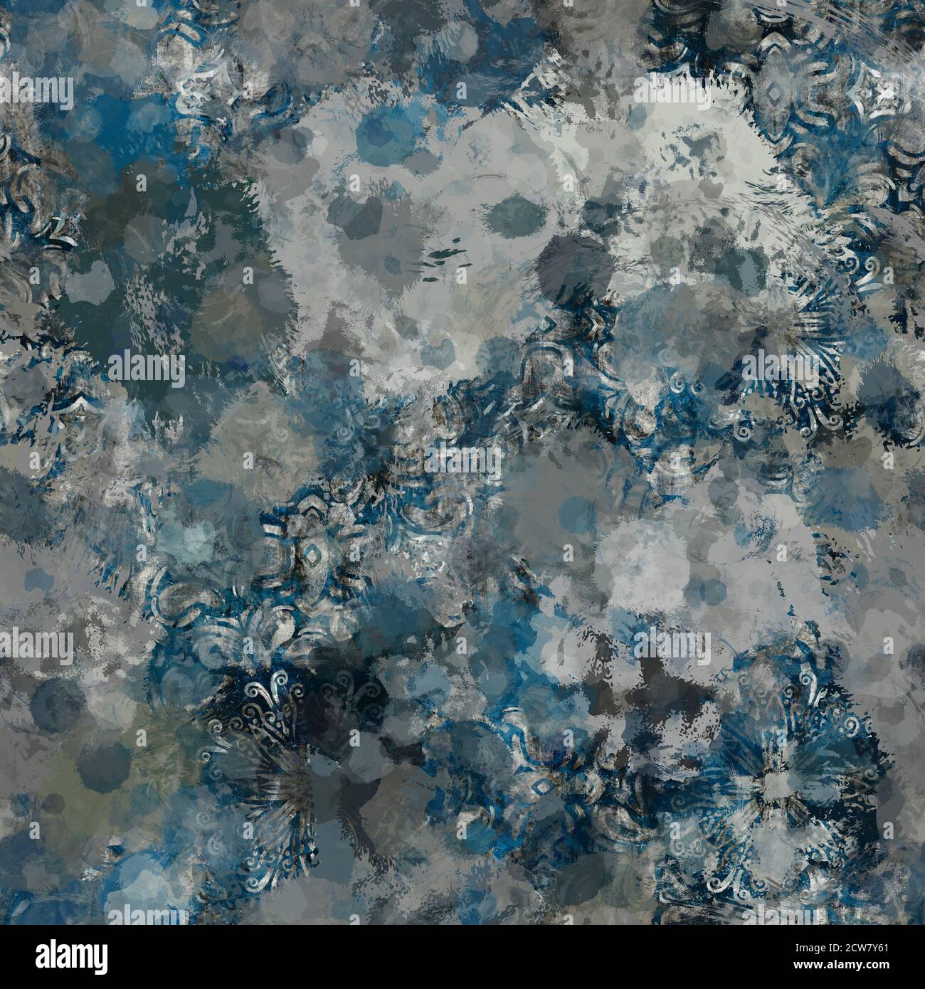 Paint splat funky splatter mess seamless pattern Stock Photo - Alamy