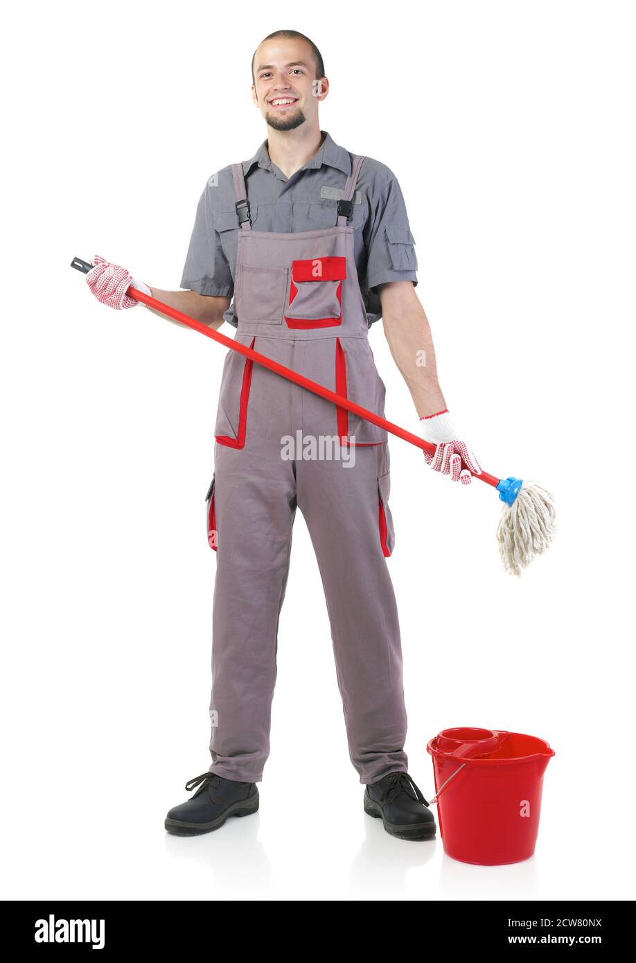 Janitor mop Cut Out Stock Images & Pictures - Alamy