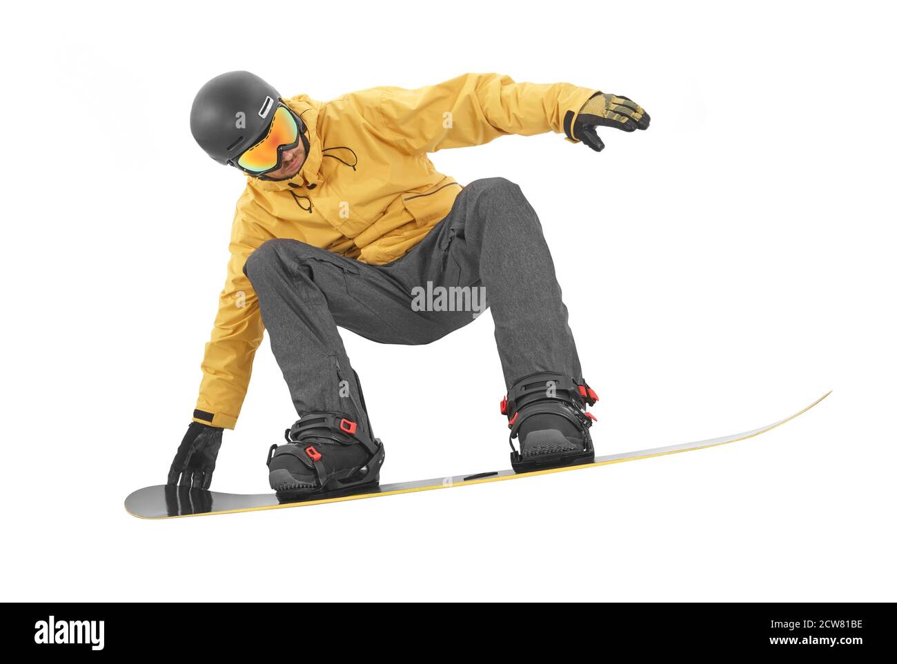 Snowboarder riding Cut Out Stock Images & Pictures - Alamy