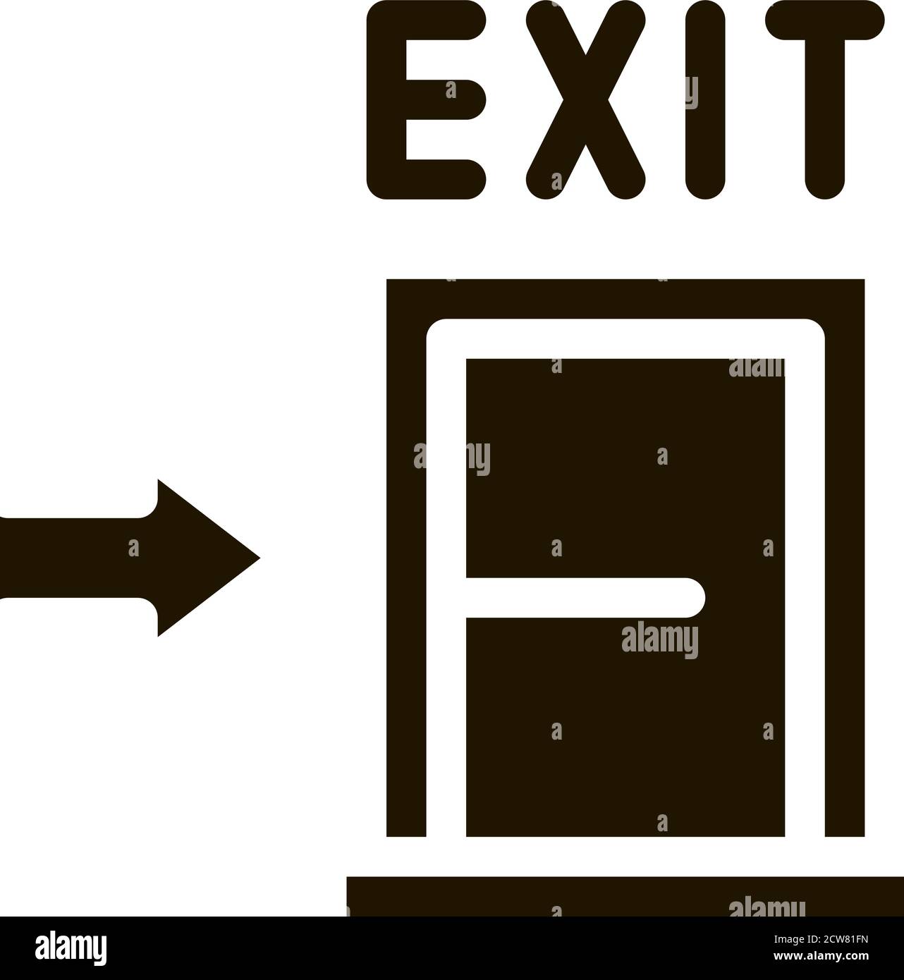 Black line fire escape icon Stock Vector Images - Alamy