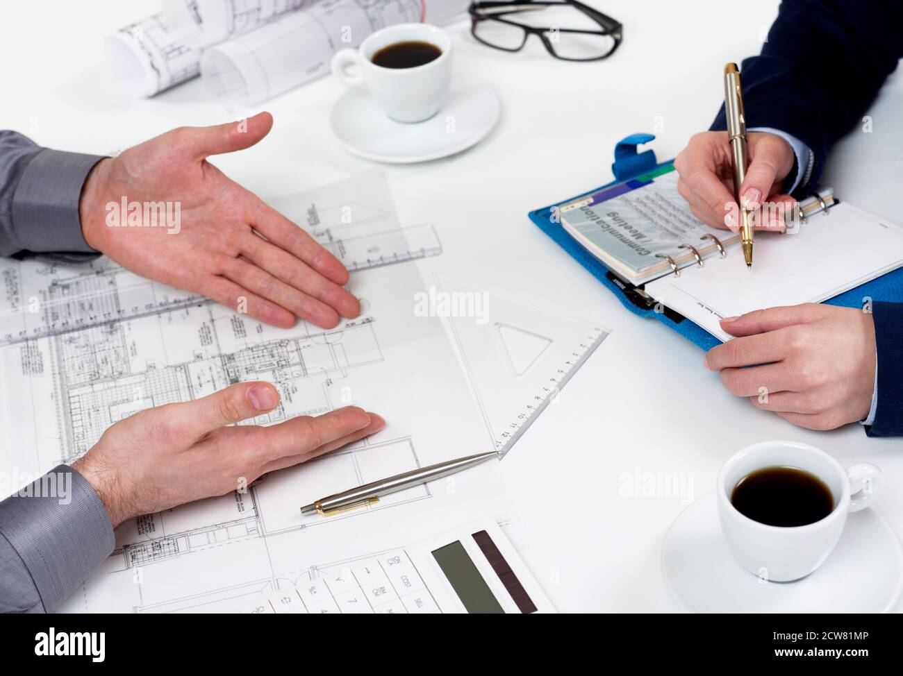 Two blueprints hi-res stock photography and images - Alamy