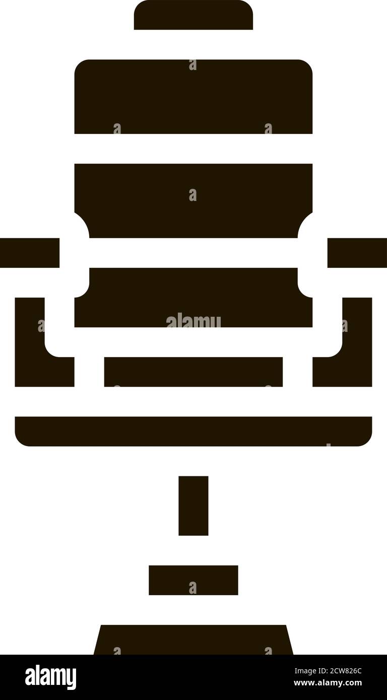 Barber icon monochrome simple Cut Out Stock Images & Pictures - Alamy