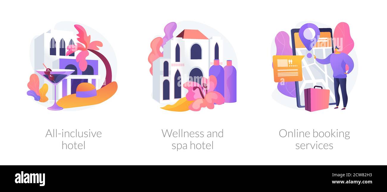 Luxury hotels abstract metaphors Stock Vector Image & Art - Alamy