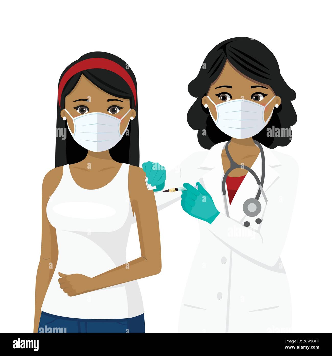 A doctor holding a vaccine. Vector illustration. Indian people. For ...