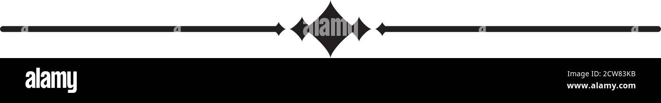 Decorative line ornament vector graphic design template Stock Vector ...