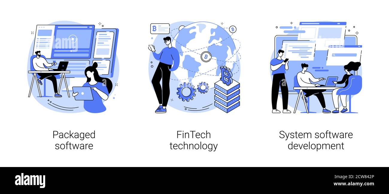 Business applications abstract concept vector illustrations Stock ...