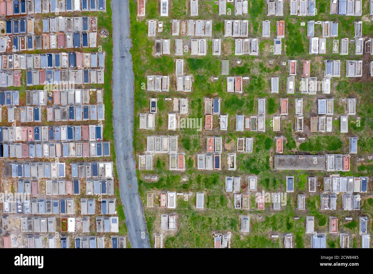 Aerial view of the tower blocks Stock Photo - Alamy