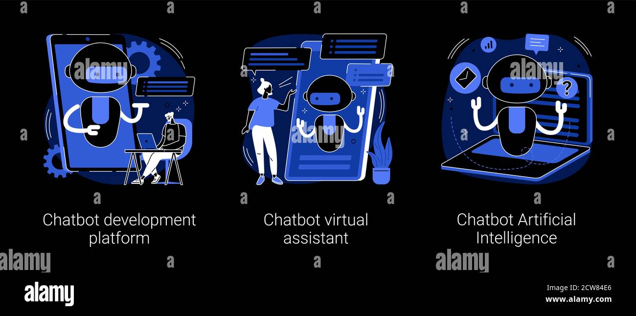 Chatbot programming abstract concept vector illustrations Stock Vector ... Chatbot programming abstract concept vector illustrations Stock Vector ...