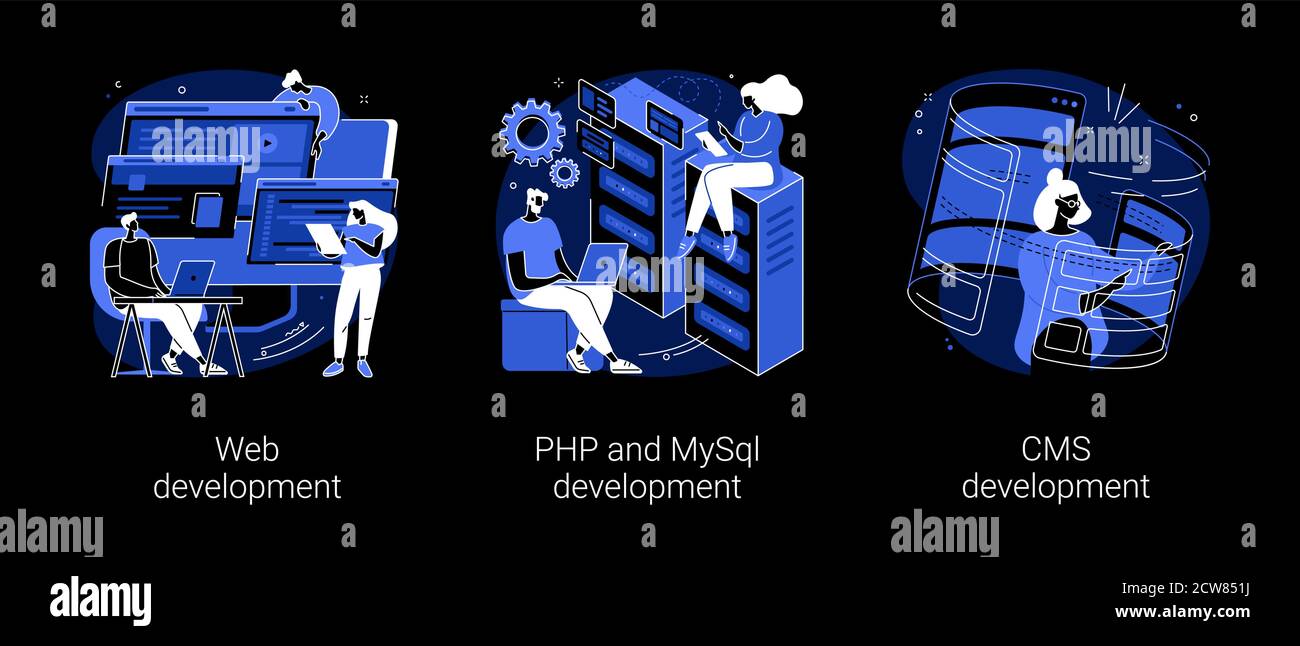 Website architecture abstract concept vector illustrations Stock Vector ...