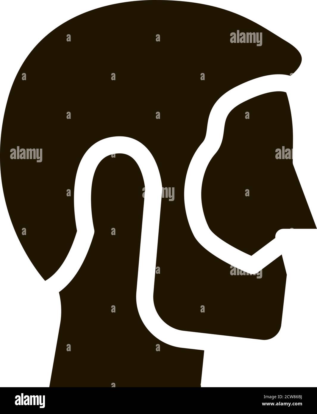 Man Profile With Beard Icon Illustration Stock Vector Image & Art - Alamy