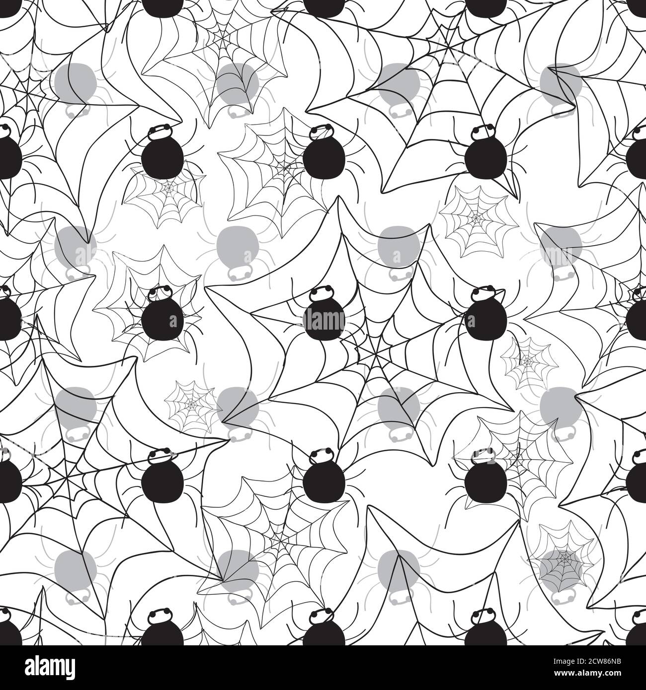 Spider dots on Webs vector repeat pattern surface design seamless Stock Vector Image & Art - Alamy