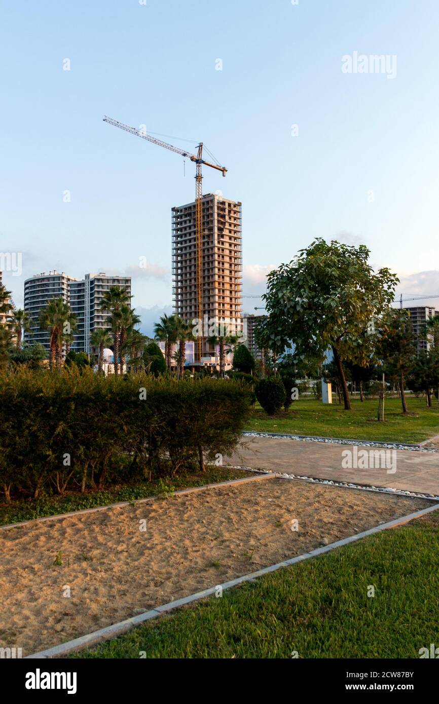 Building construction in Batumi city. Batumi. Georgia Stock Photo - Alamy