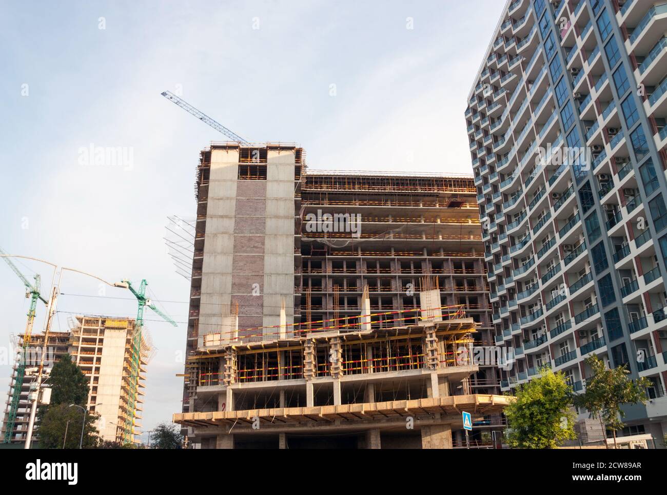 Building construction in Batumi city. Batumi. Georgia Stock Photo - Alamy