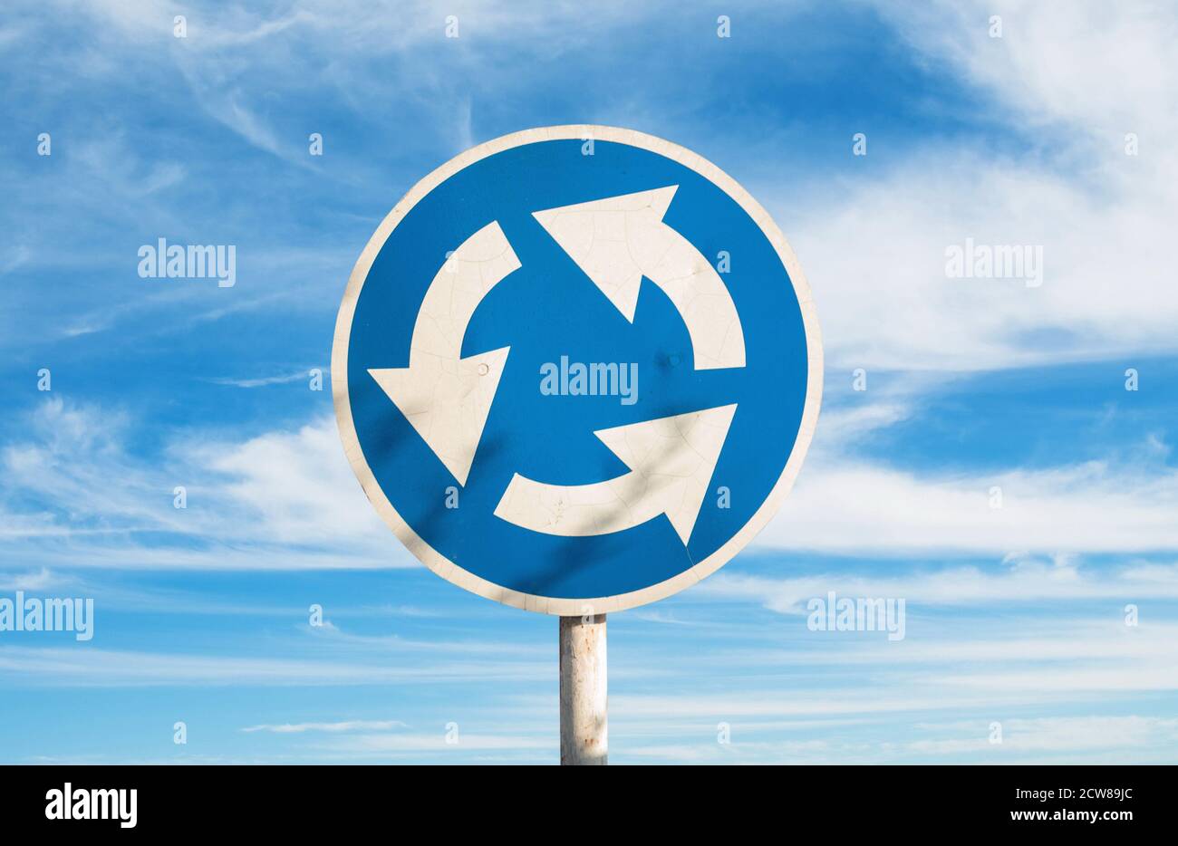 Roundabout signpost hi-res stock photography and images - Alamy