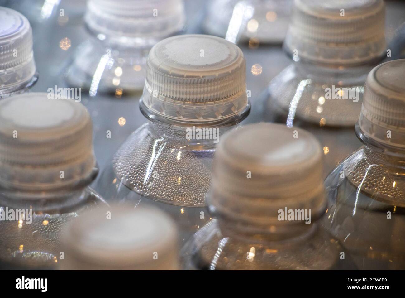 close-up Image of plastic bottles. Plastic bottles is one of the ...