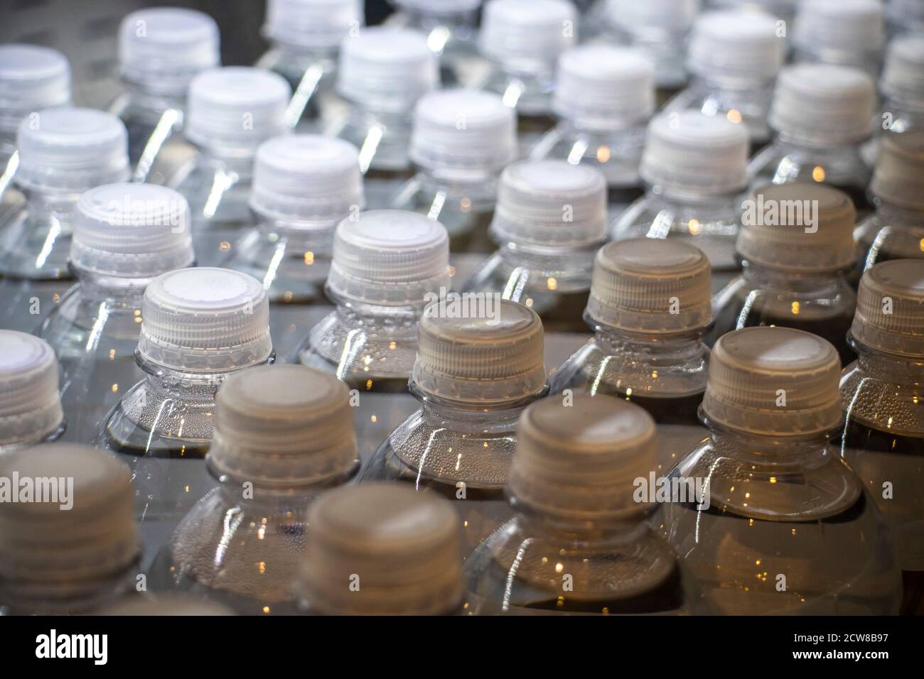 close-up Image of plastic bottles. Plastic bottles is one of the ...