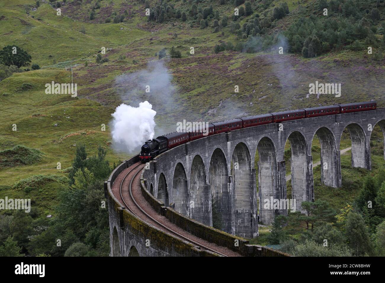 Jacobite Steam Train Stock Photo - Alamy