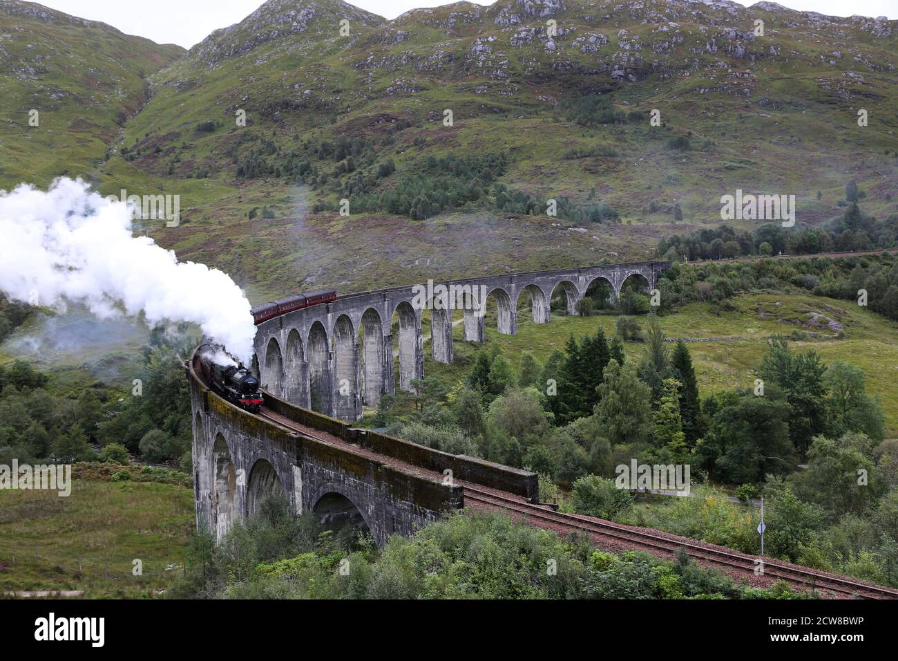 Jacobite Steam Train Stock Photo - Alamy