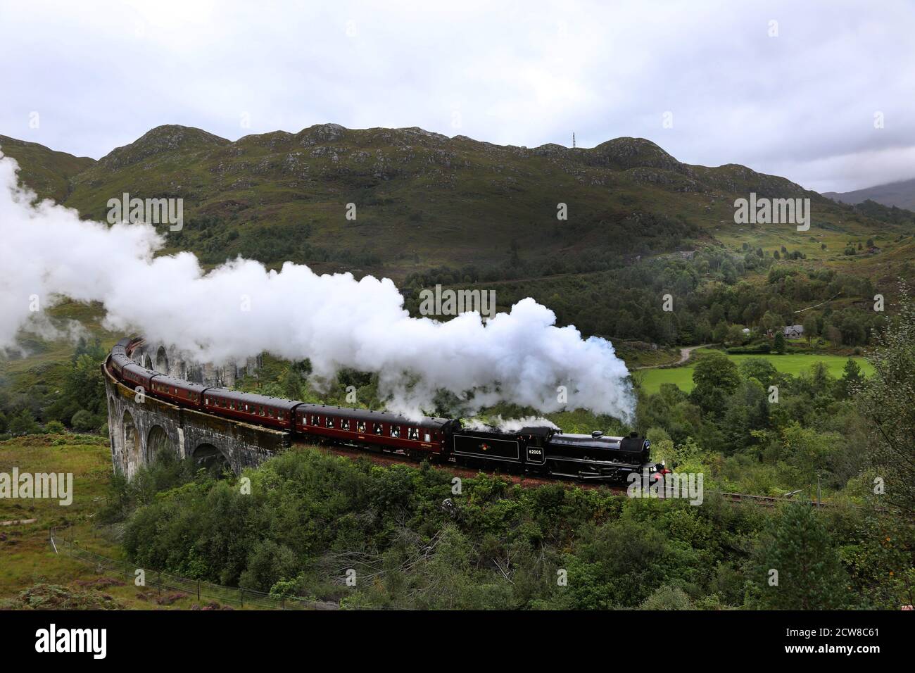 Jacobite Steam Train Stock Photo - Alamy