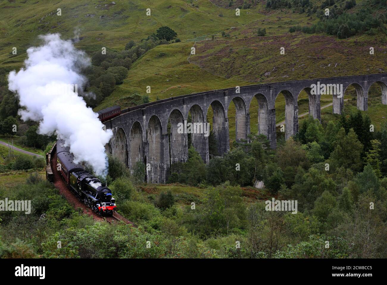 Jacobite Steam Train Stock Photo - Alamy