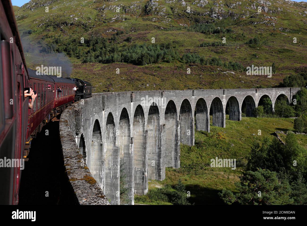 Jacobite Steam Train Stock Photo - Alamy