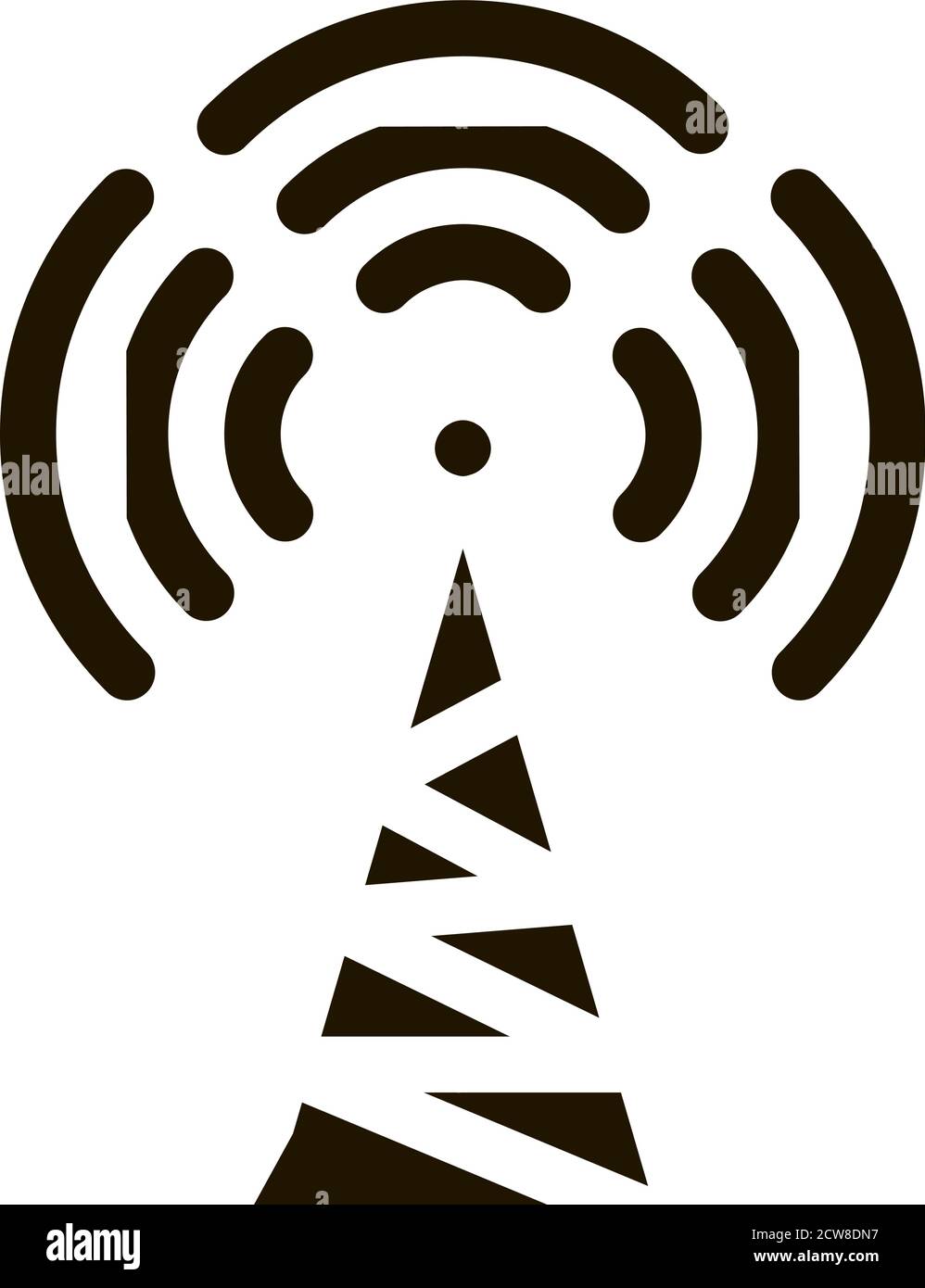 Radio Tower Antenna Icon Illustration Stock Vector Image & Art - Alamy