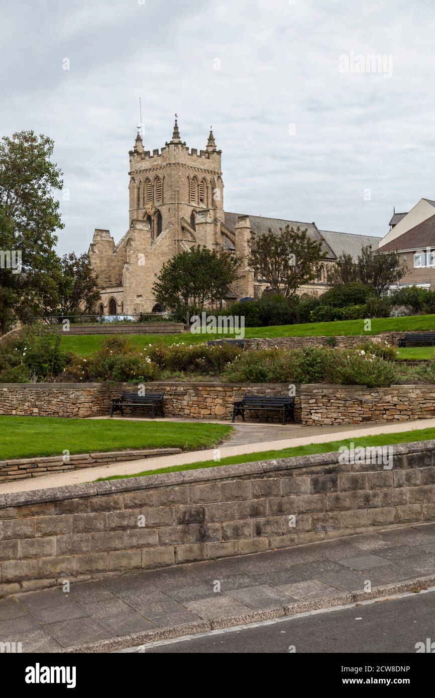 St.Hildas Church at the Headland,Old Hartlepool,England,UK Stock Photo ...
