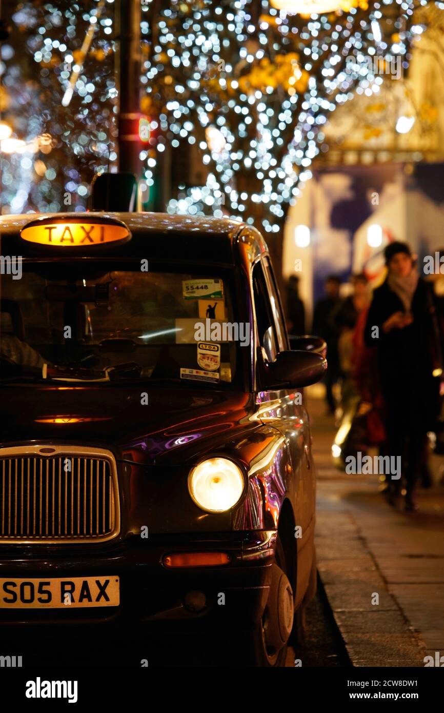London, UK - Dec 8, 2016: London Taxi, also called hackney carriage ...