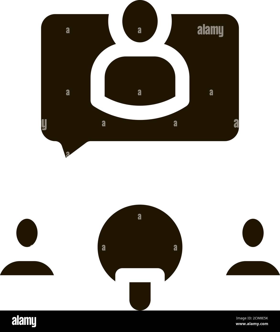 Microphone And Hosts Icon Illustration Stock Vector Image & Art - Alamy