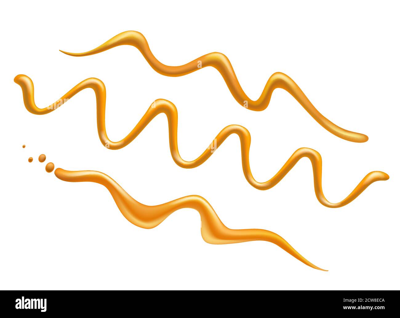 Sweet sugar caramel sauce Stock Vector Images - Alamy