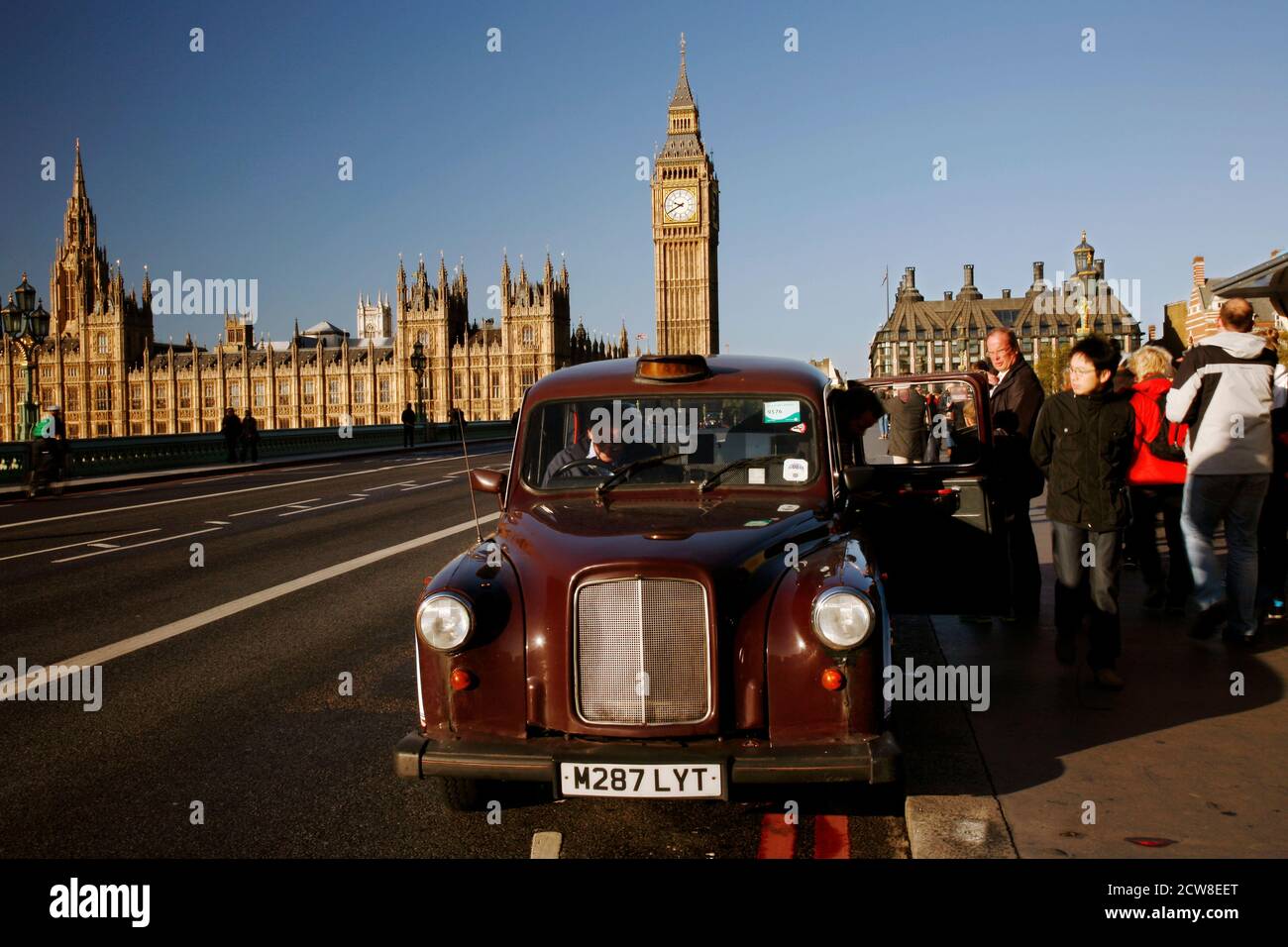 London, UK - October 27, 2012: London Taxi FX4, also called hackney ...