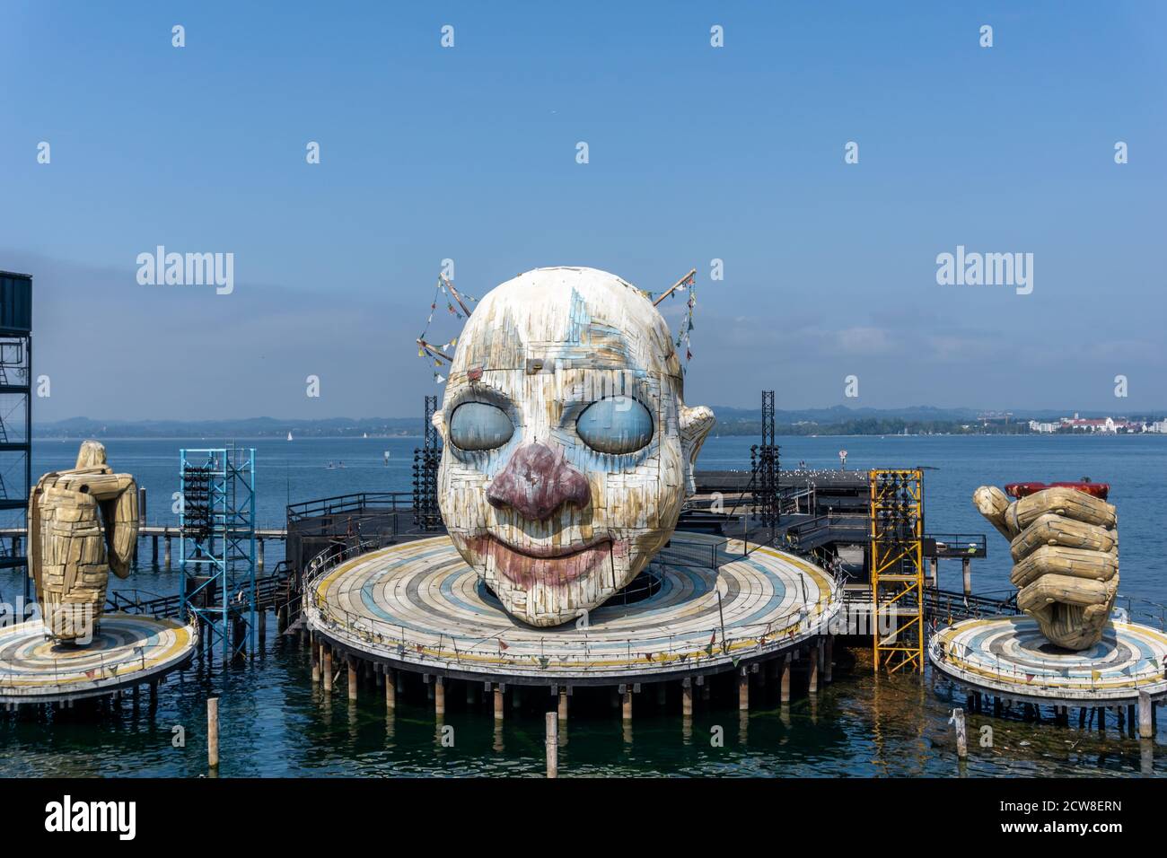 Bregenz/ Austria - 19 September 2020: view of the Open Air Theater in ...