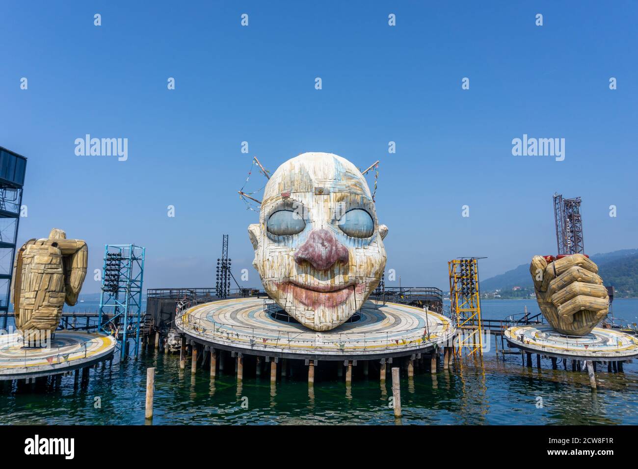 Bregenz/ Austria - 19 September 2020: view of the Open Air Theater in ...