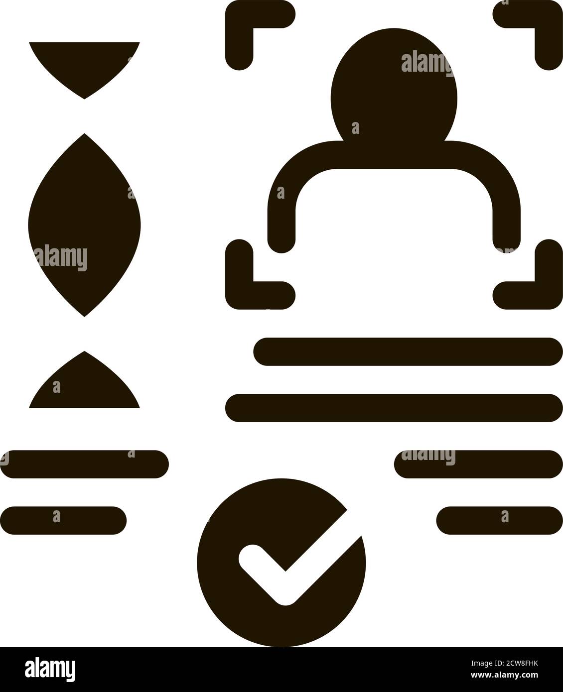 Confirmation Dna File Icon Illustration Stock Vector Image & Art - Alamy