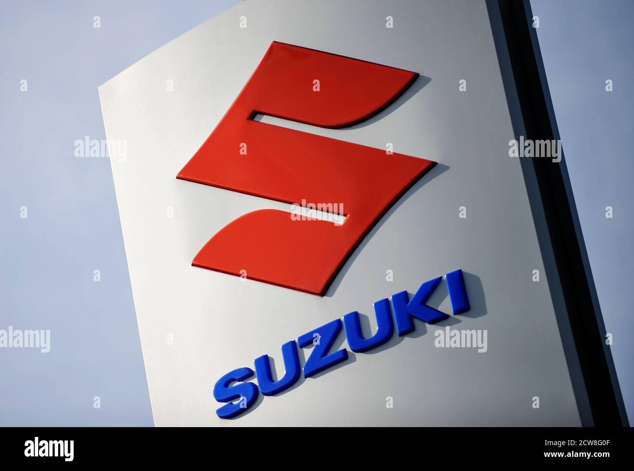Suzuki Motor Corporation logo seen on one of their car dealerships ...