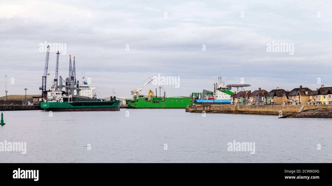 The Arklow Viking general cargo ship in the harbour at Hartlepool ...
