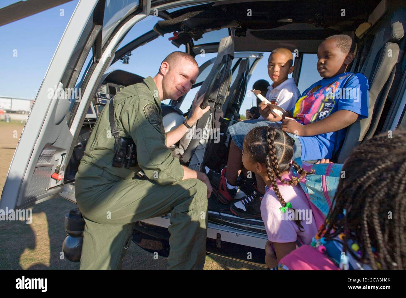 Austin, Texas: October 7, 2008: An Austin police officer who flies a ...