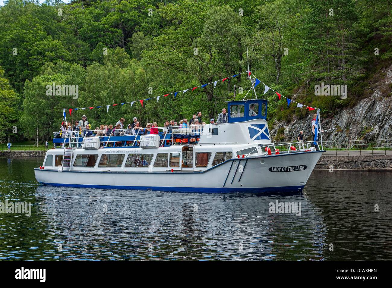 Scottish steamship on a loch Stock Photo - Alamy