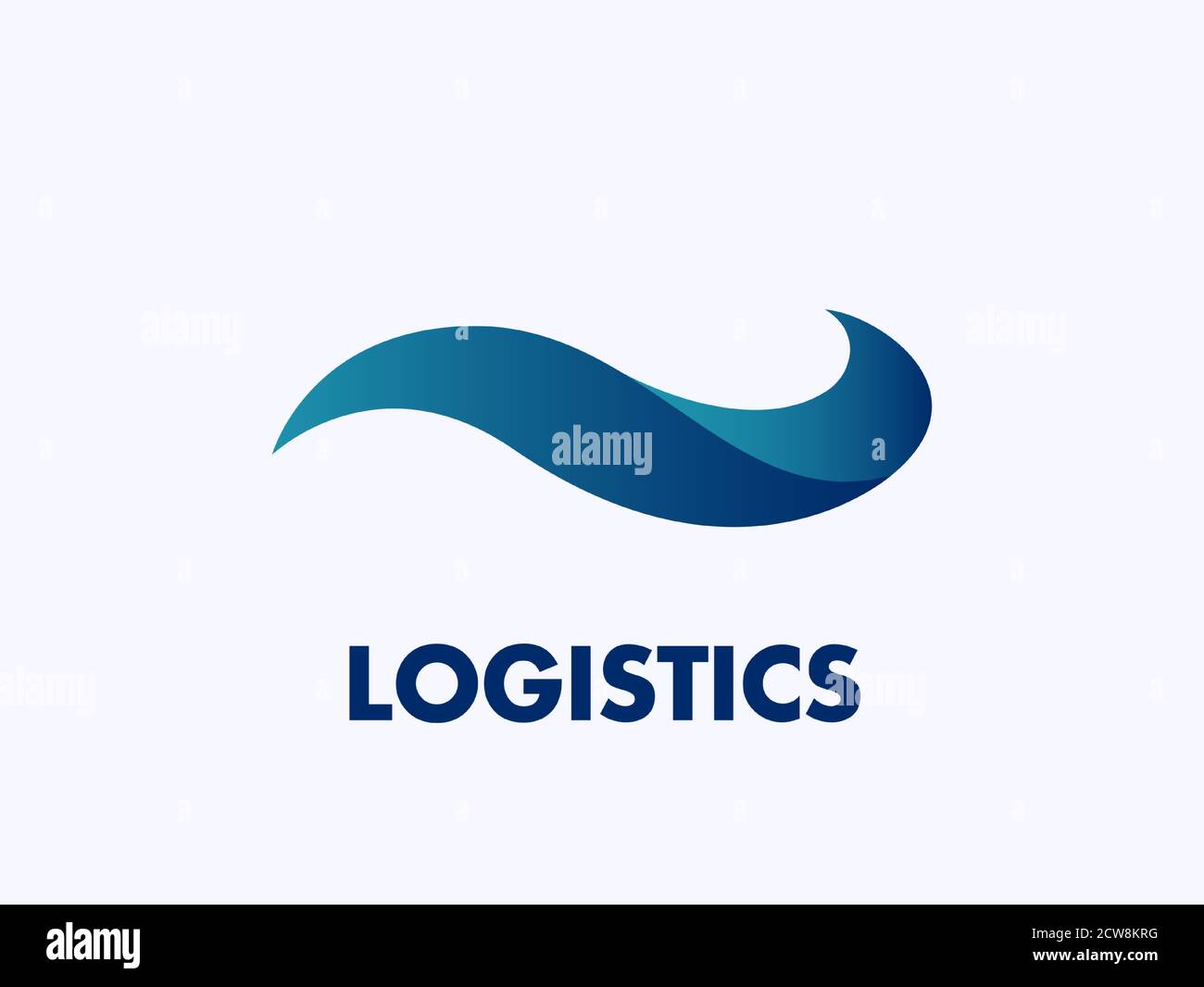 Vector banner of a logistics company on white background Stock Vector ...