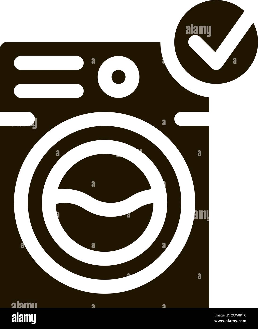 Laundry Washing Machine Icon Illustration Stock Vector Image & Art - Alamy