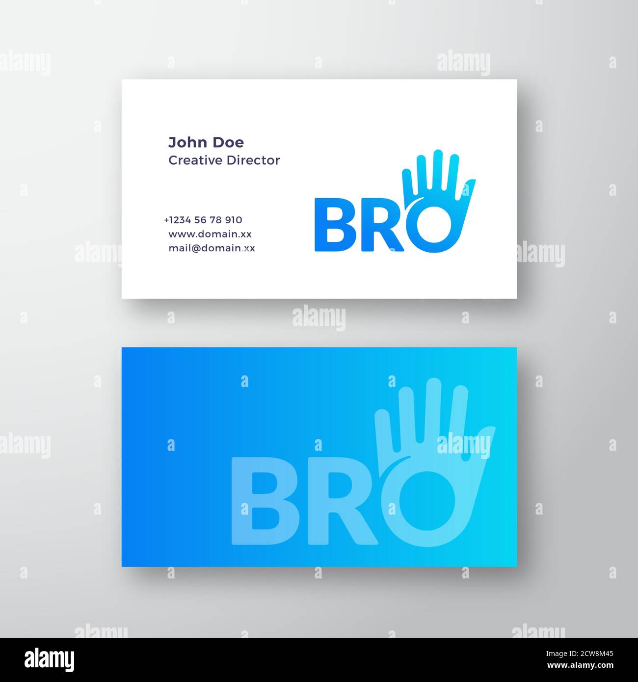 Bro or Brother Abstract Vector Sign or Logo and Business Card Template ...