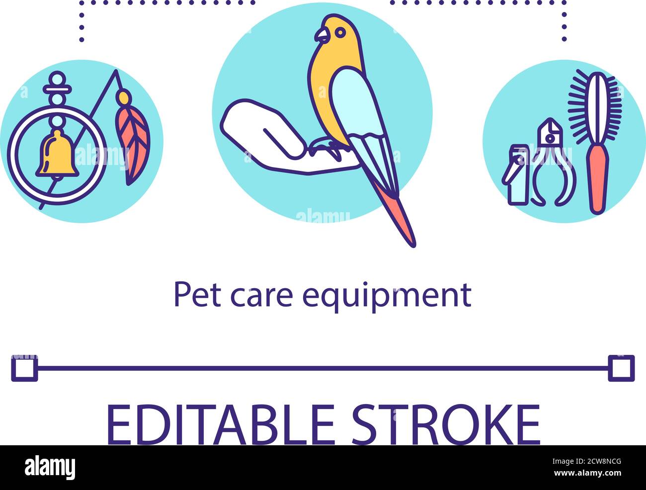 Pet care equipment concept icon Stock Vector Image & Art - Alamy