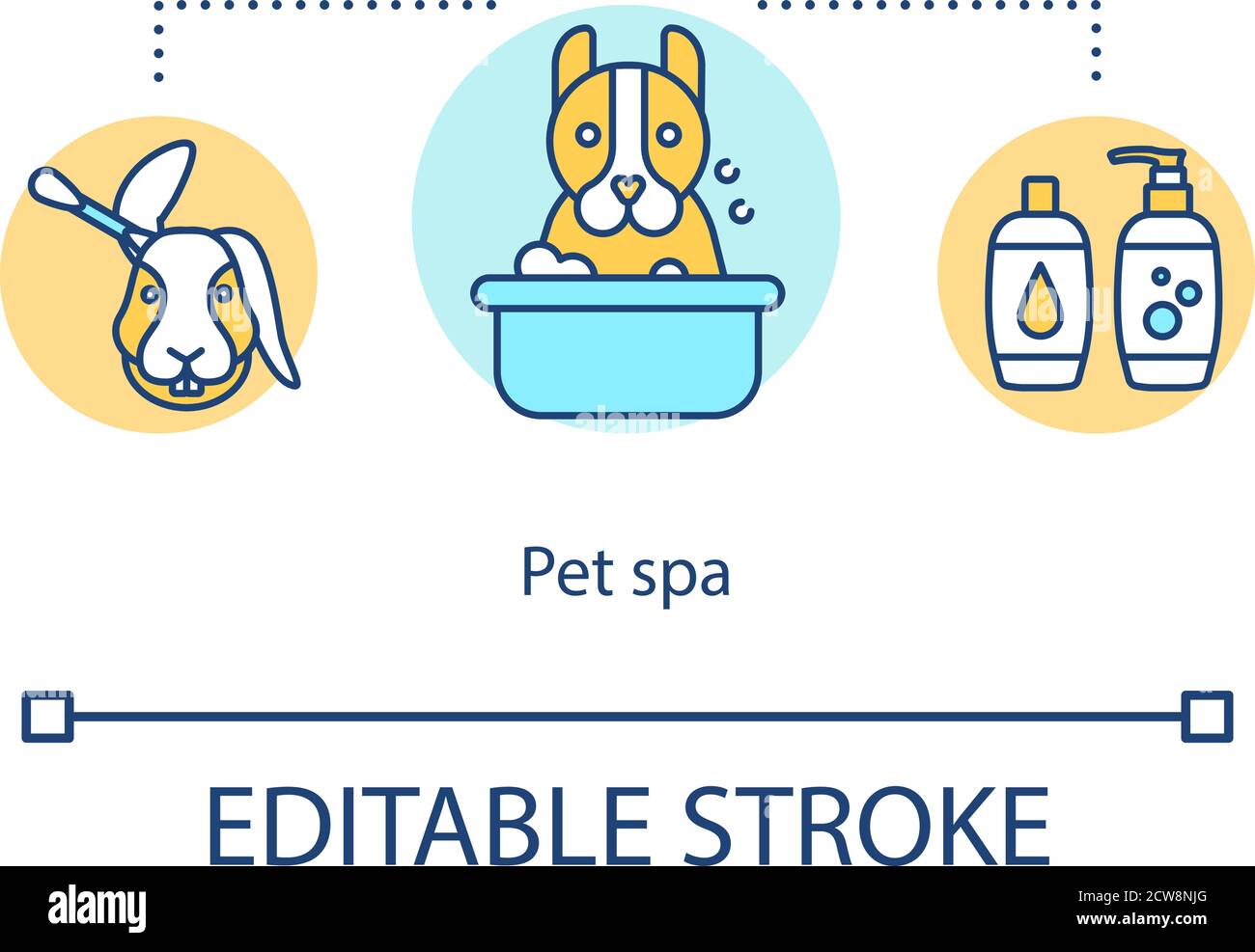 Pet spa salon concept icon Stock Vector Image & Art - Alamy